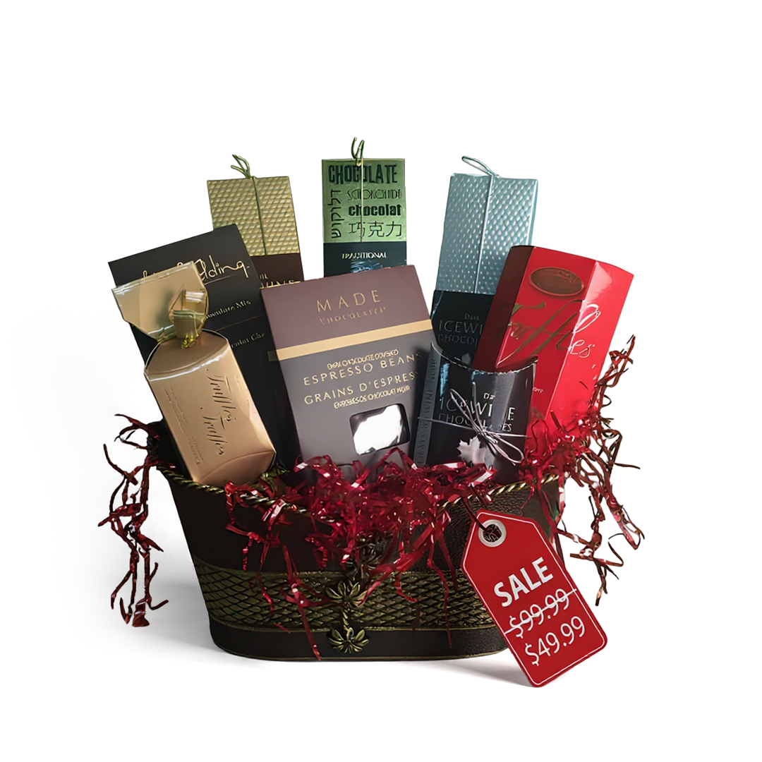 Gourmet Basket "Elegance I" – Chocolates (Lindor, Truffles) – Teas and ...